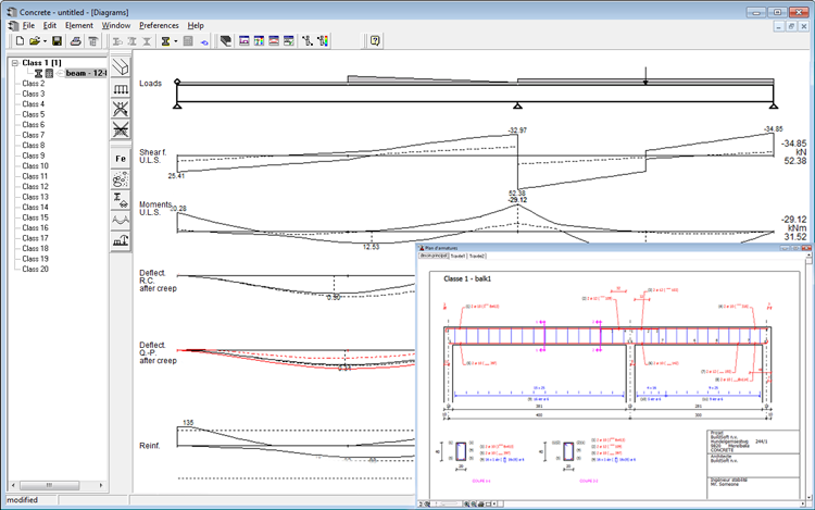 Structural analysis Software - BuildSoft NV/SA - ConCrete | ConCrete Plus